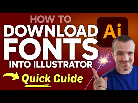 How to DOWNLOAD Fonts into Adobe Illustrator (Step by Step) 2025