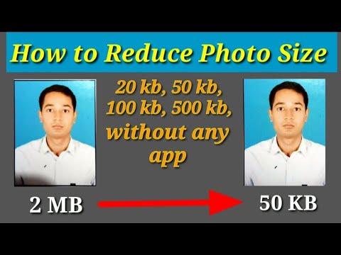 Change your photo size in 10kb / 30kb / 50kb / 100kb Without Any App in 2022