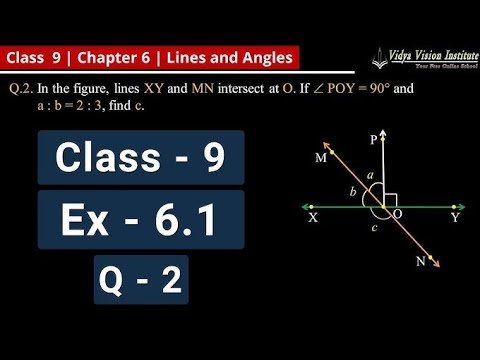 Part:-3, Chapter:-6, Class:-9th MATH रेखा और कोण (line And Angle)Ex:-6.1,Qts:-2 #mathetricks