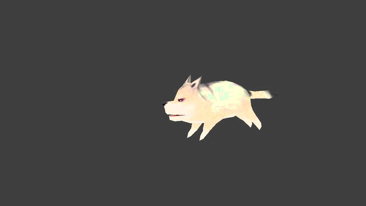 Blender3D Wolf Run Test