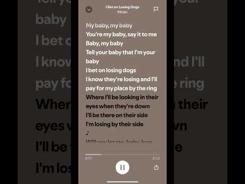 i bet on losing dogs #mitski