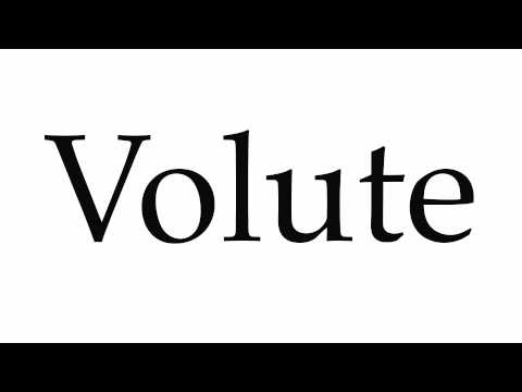 How to Pronounce Volute