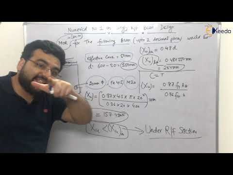 Numerical Number 1 of Singly Reinforced Beam Design - Concrete Structures - GATE Video Lecture ...