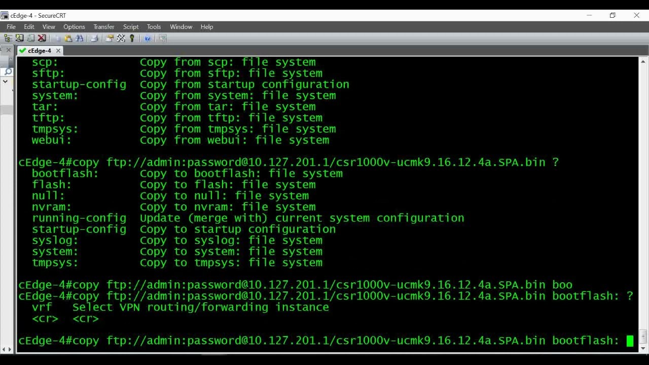 How to do FTP file transfer in Cisco routers