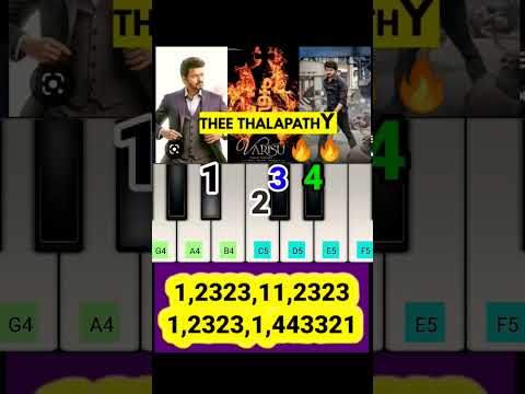 Thee Thalapathy - Walk Band | Piano Tutorial #shorts #shortvideo #ytshorts #viral