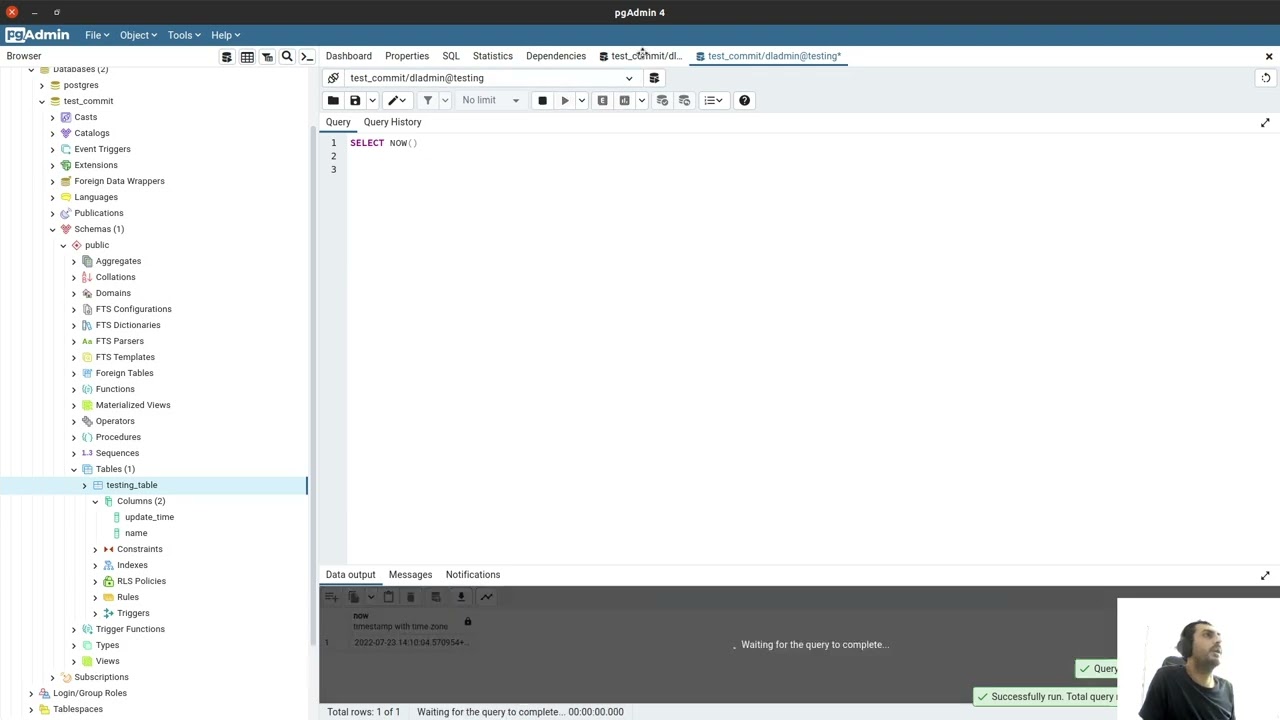 PostgreSQL vs MySQL timestamp calculation in a transaction