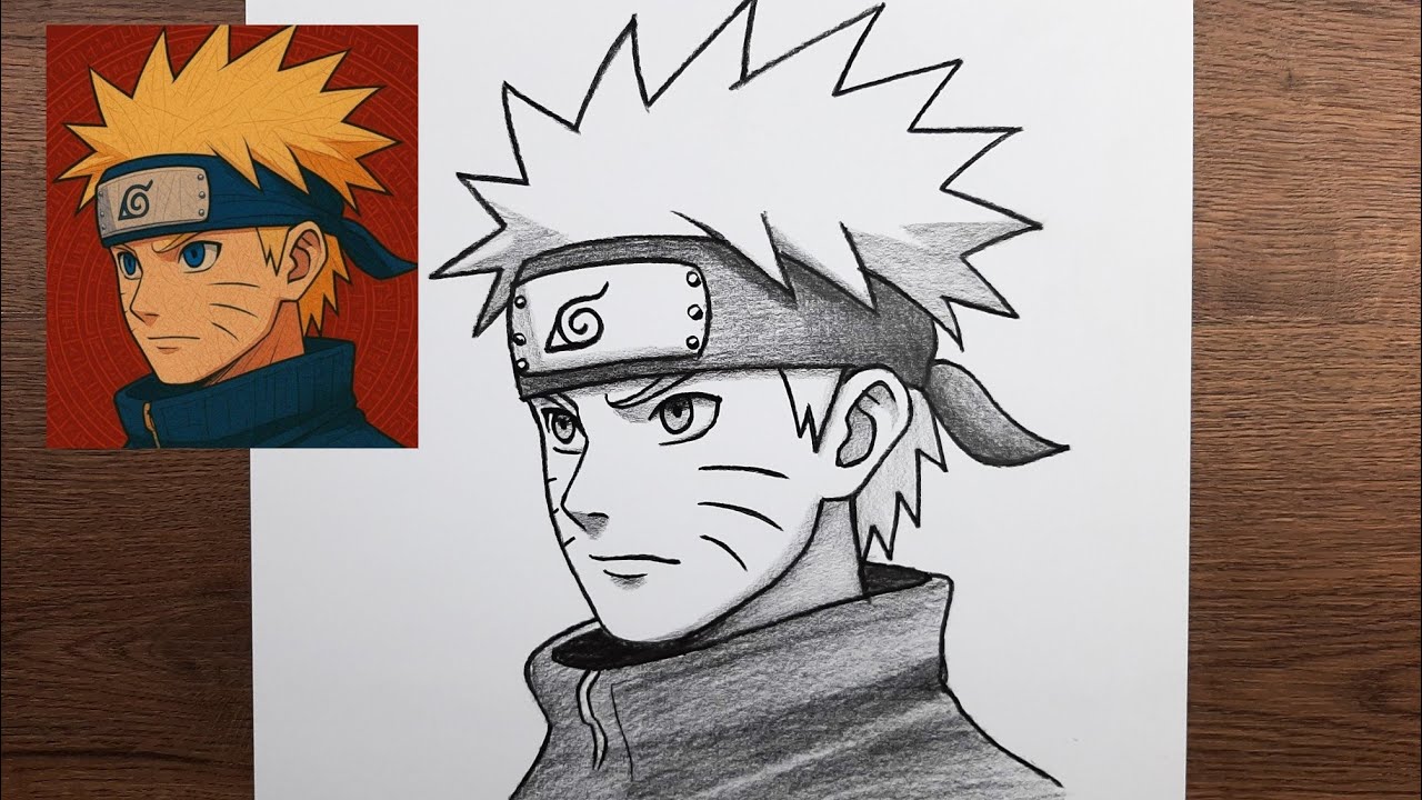 How to draw Naruto - Easy step-by-step anime drawing tutorial