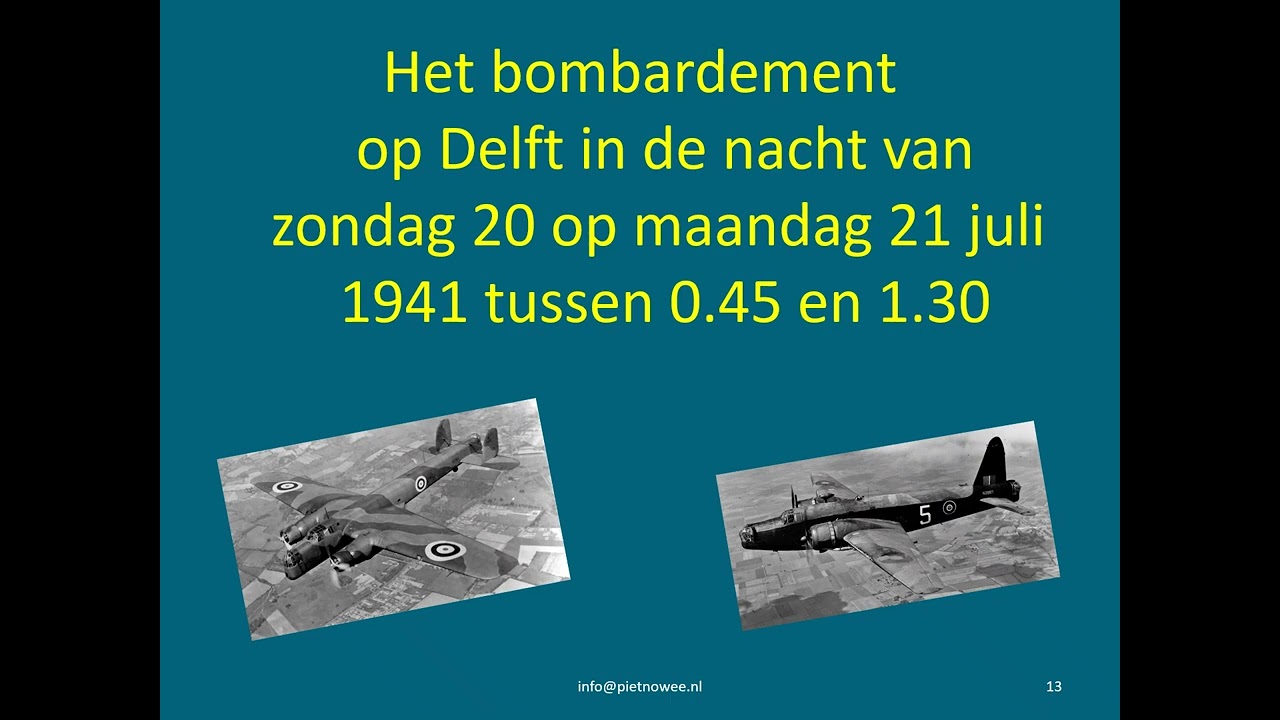 Het bombardement op Delft in 1941