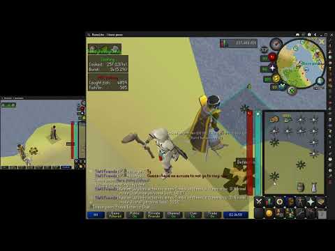 fish and cook karambwan with alt lighting fires