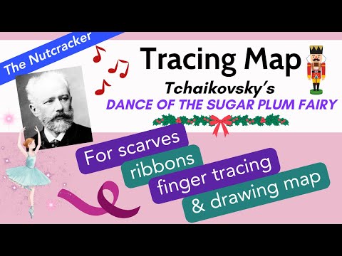Sugar Plum Fairy Tracing Map and Doodling Activity - Musical Song Map - The Nutcracker