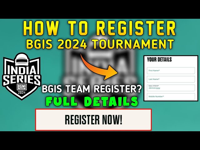 How to register for Battlegrounds Mobile India Series (BGIS) 2024