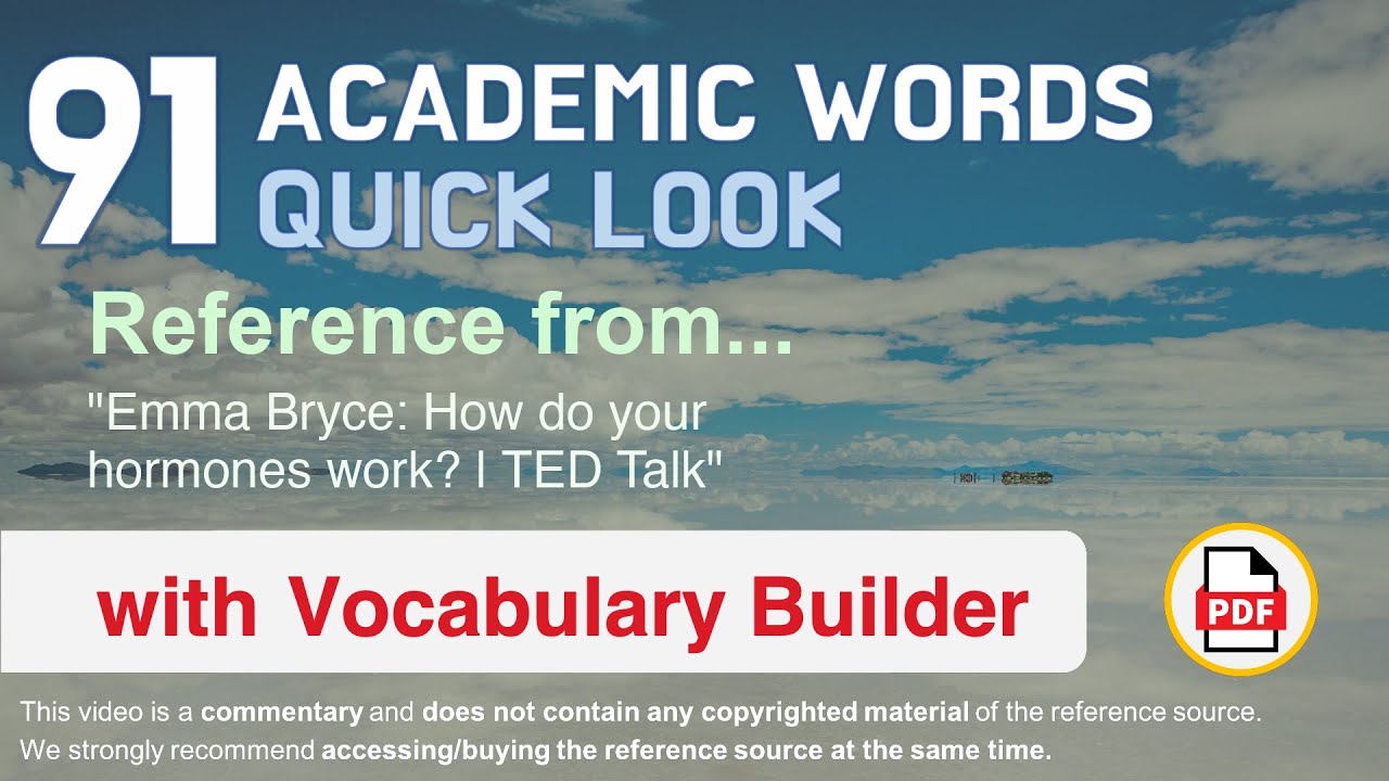91 Academic Words Quick Look Ref from 