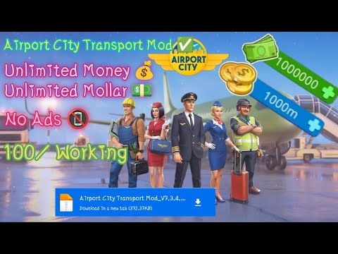 Airport City Transport Manager Mod Manu ✈️ || New vision 7.3.4_mod.apk🛫|| 100% working for Android 🤯