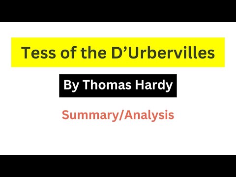 Tess of the D'urbervilles by Thomas Hardy Summary in Urdu/Hindi