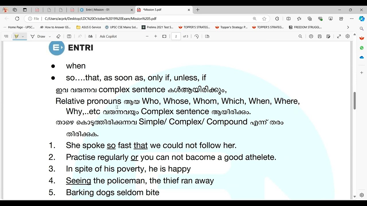 LDC English | Part 4 | KPSC