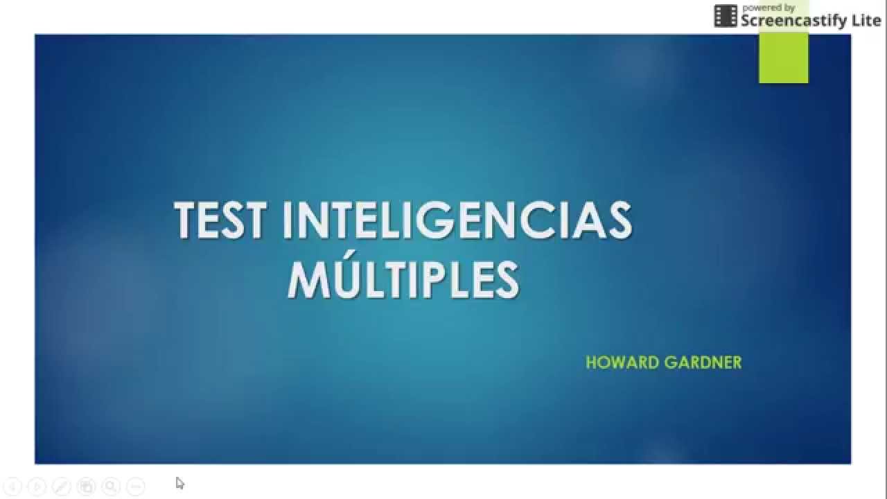TUTORIAL TEST INTELIGENCIAS MÚLTIPLES (HOWARD GARDNER)