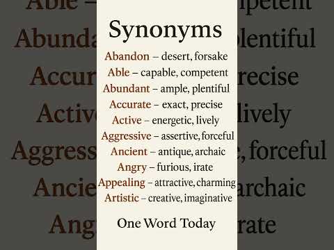 Synonyms-2,Word of Today!Subscribe and Like for more learning Videos (everydayenglish, wordoftheday)