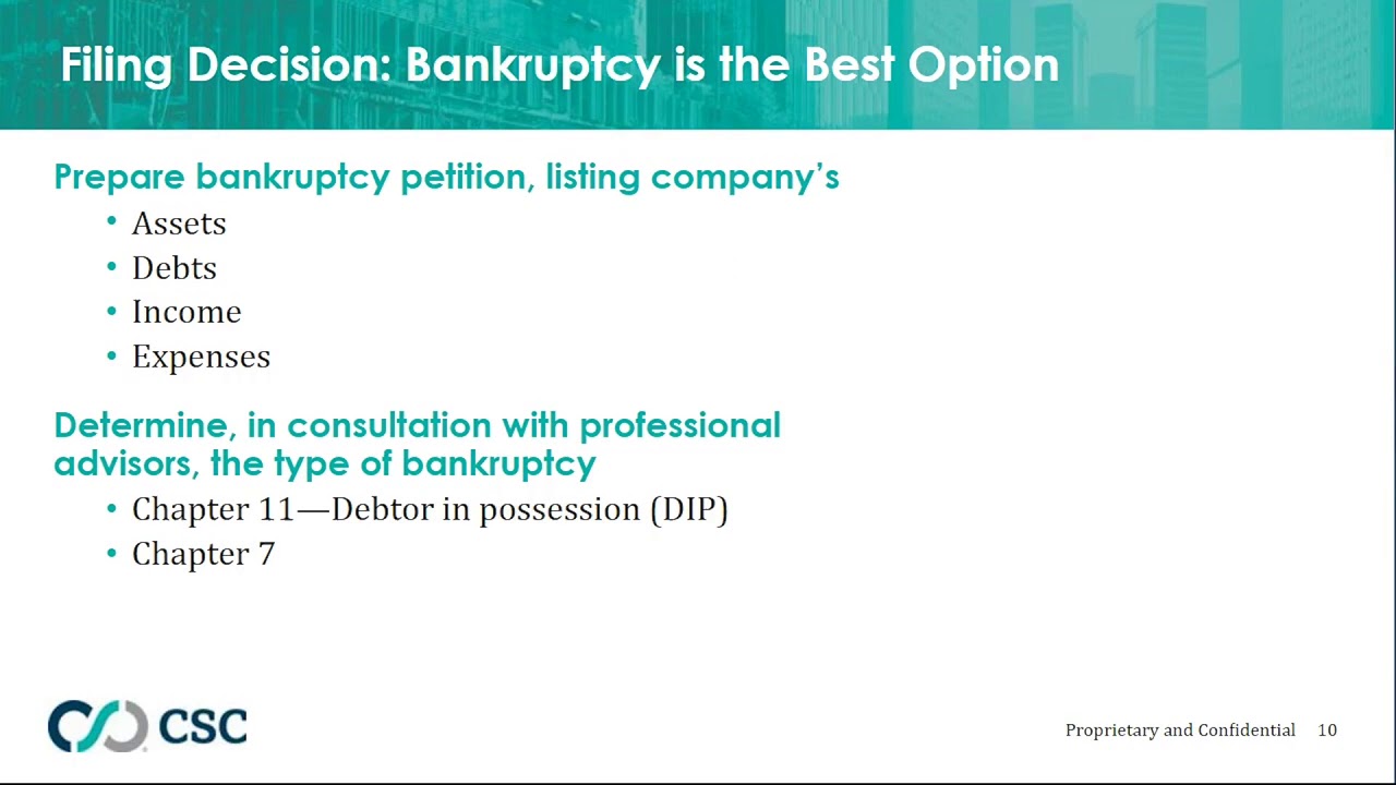 Briefly Speaking: The Four Stages of the Bankruptcy Life Cycle