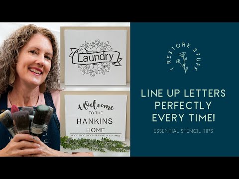 How to Line Up Stencil Letters - Essential Stencil Tips