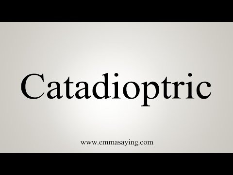 How To Say Catadioptric