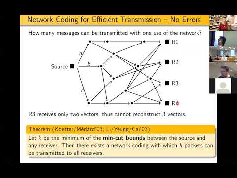 VCC: Heide Gluesing-Luerssen "Rank-Metric Codes for Random Network Coding"