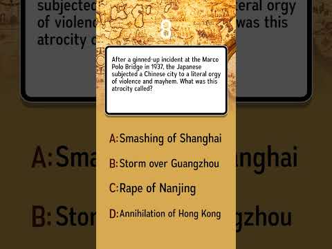 What was the name of the atrocity committed by the Japanese in a Chinese city in 1937?
