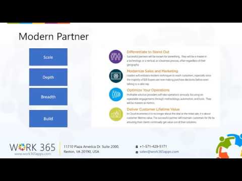 Work 365 for CSP partners: Using Dynamics CRM to Run your CSP Business
