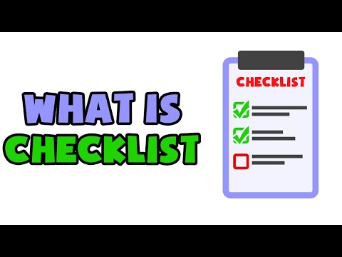 What is Checklist | Explained in 2 min