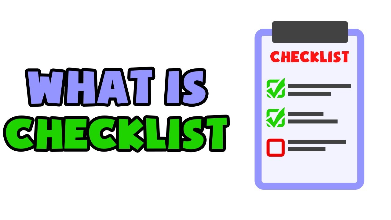 What is Checklist | Explained in 2 min