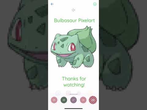 Bulbasaur pixel art! #pixelart #pixleart #pokemon #bulbasaur