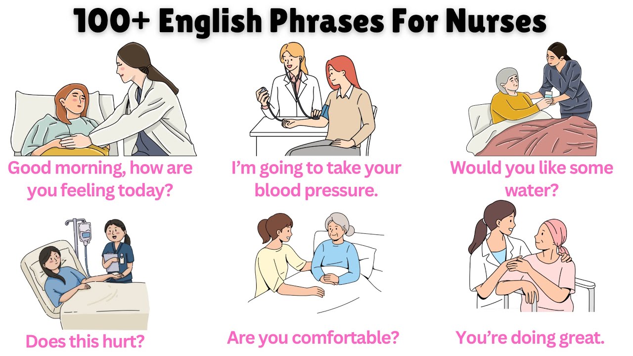 100 Essential English Phrases for Nurses | Medical English Masterclass | Daily Use Phrases
