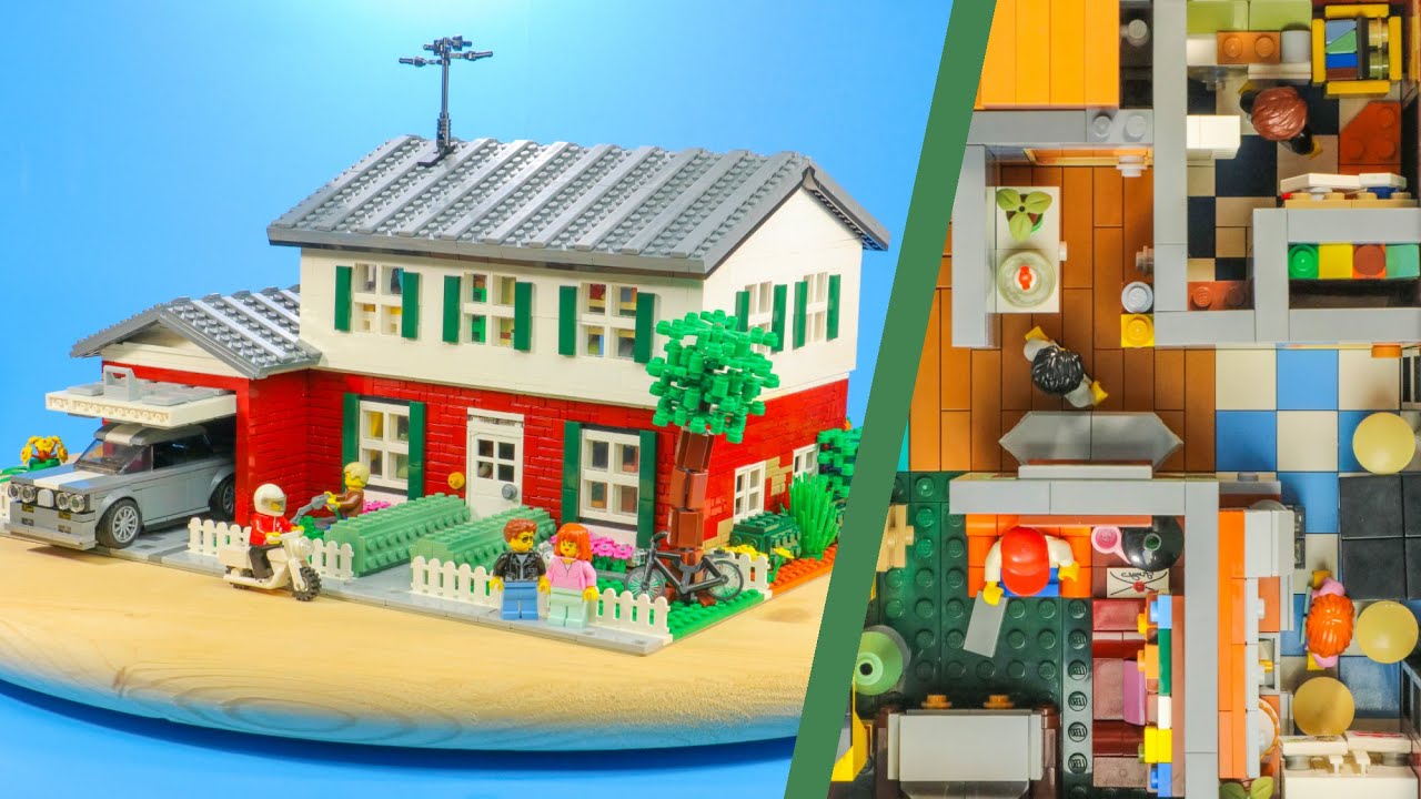 LEAKs レゴ 建物作品 COLORFUL LEGO 1980s Family HOUSE