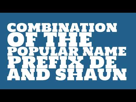 What does the name Deshaun mean?