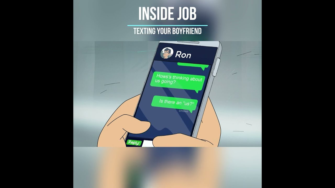 Reagan Ridley texting Ron  | Season 2 | Inside Job #Shorts