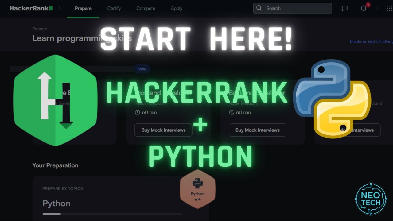 HackerRank Python Tutorial for Beginners | Start Solving Problems NOW!