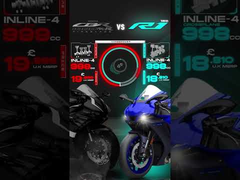 Honda CBR1000RR-R vs Yamaha R1 Quick comparison #shorts