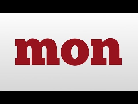 mon meaning and pronunciation