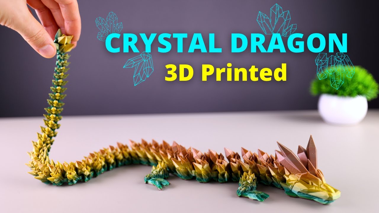 3D Printing Crystal and Rose Dragons #Shorts