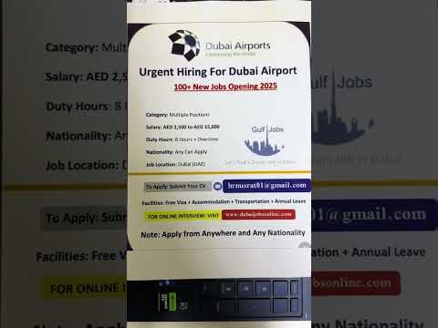 Dubai Airport Jobs Hiring Now β Apply Today | No Experience Needed