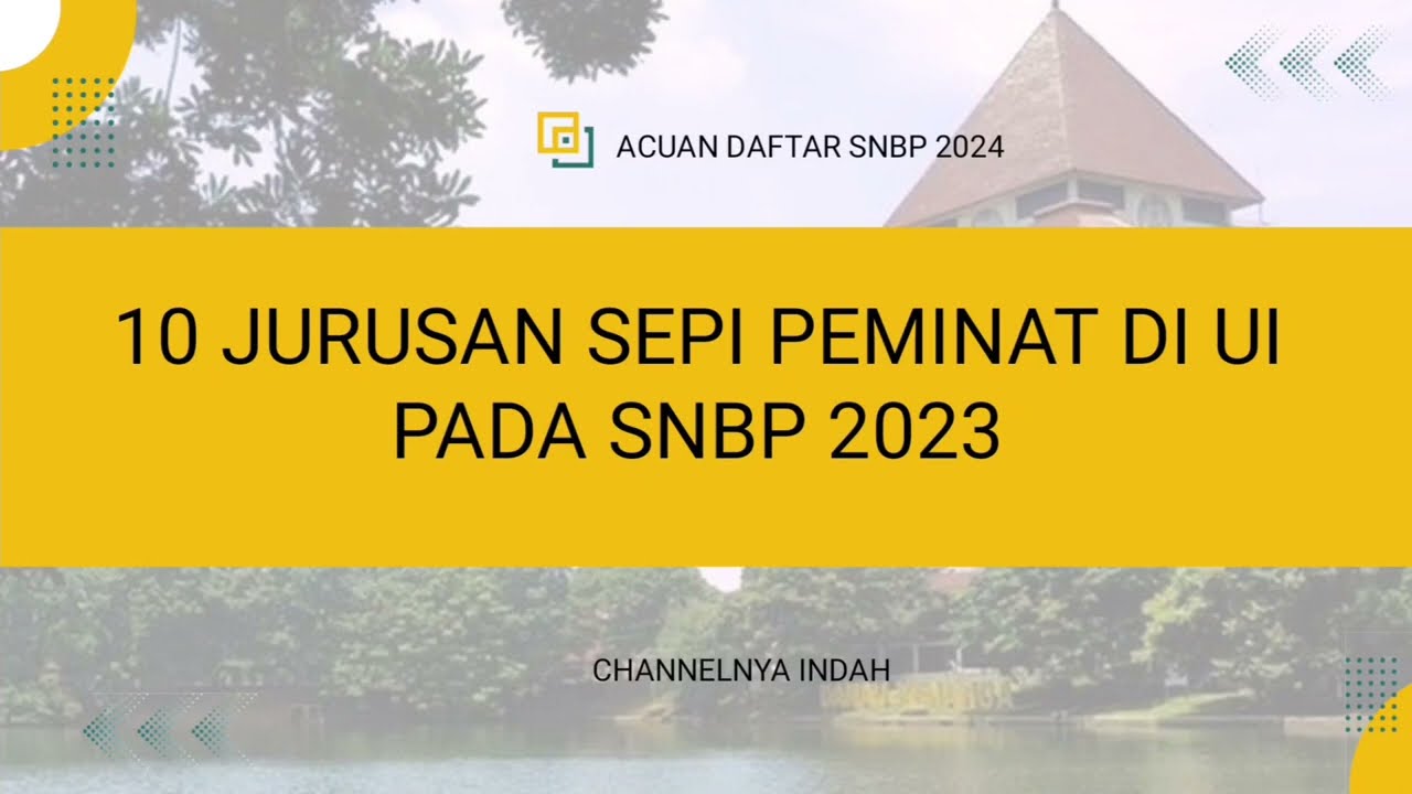 10 Prodi Sepi Pendaftar di UI atau Universitas Indonesia, Daftar SNBP 2024 Berpeluang Mudah ...
