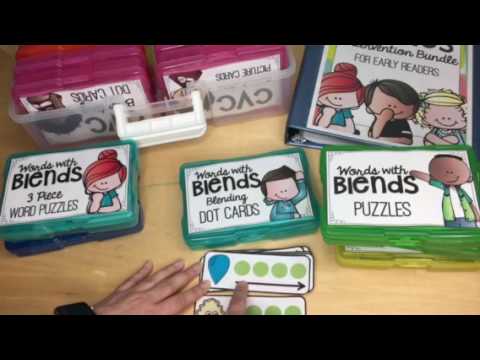 Words with Blends Phonics Intervention Bundle