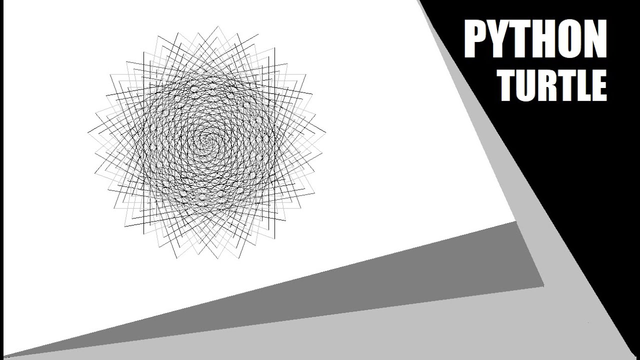 Python Turtle - Draw 3D Design in Python Turtle Using Python IDLE  By #BKTutorial