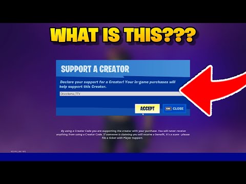 Have you ever wondered what the weirdest support a creator code is?