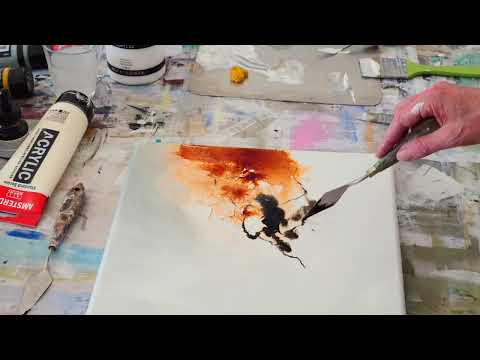 Easy Painting for Beginners/Abstract Painting /peinture abstraite / Acrylic