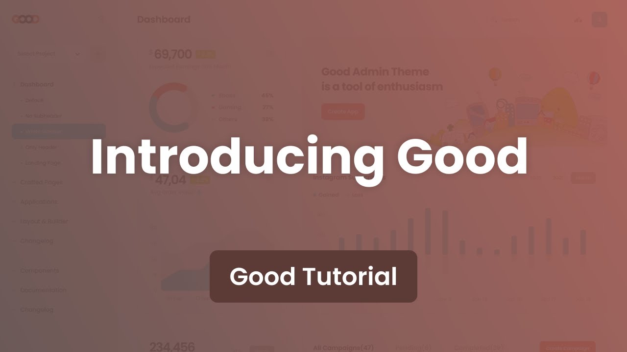 Introducing Good - Bootstrap 5 Admin Dashboard Template