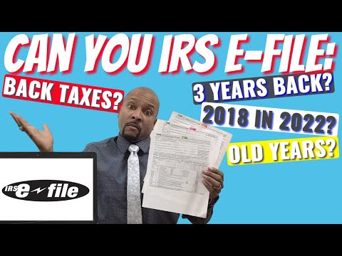 Can you e-file old tax returns? | TCC