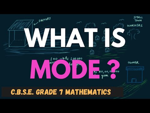 What is Mode? || Data Handling || Statistics || C.B.S.E. Grade 7 Mathematics