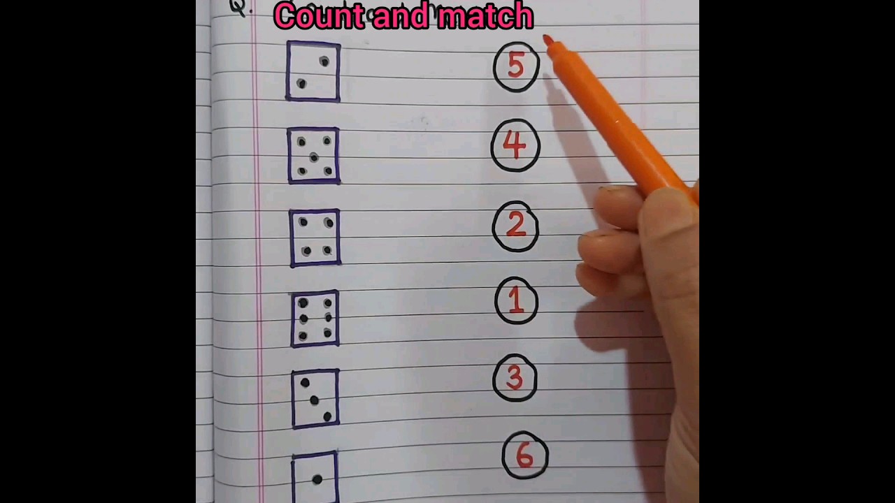 count and match with the number| Nursery #worksheet #sblittlewings