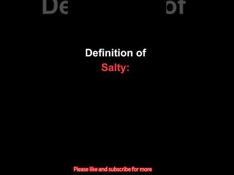 Definition and meaning of salty #definition #dictionary #learnenglish #synonym #englishspeaking
