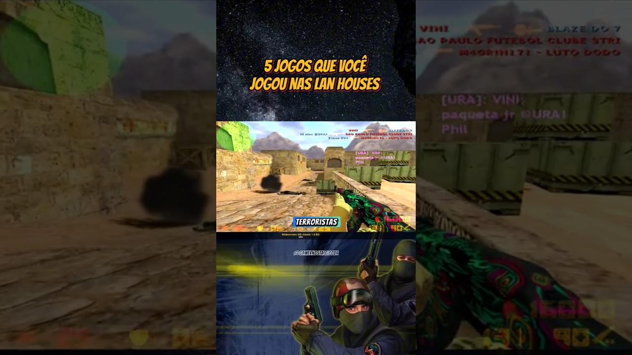 5 jogos que você jogou nas lan houses #retro #nostalgia #retrogaming